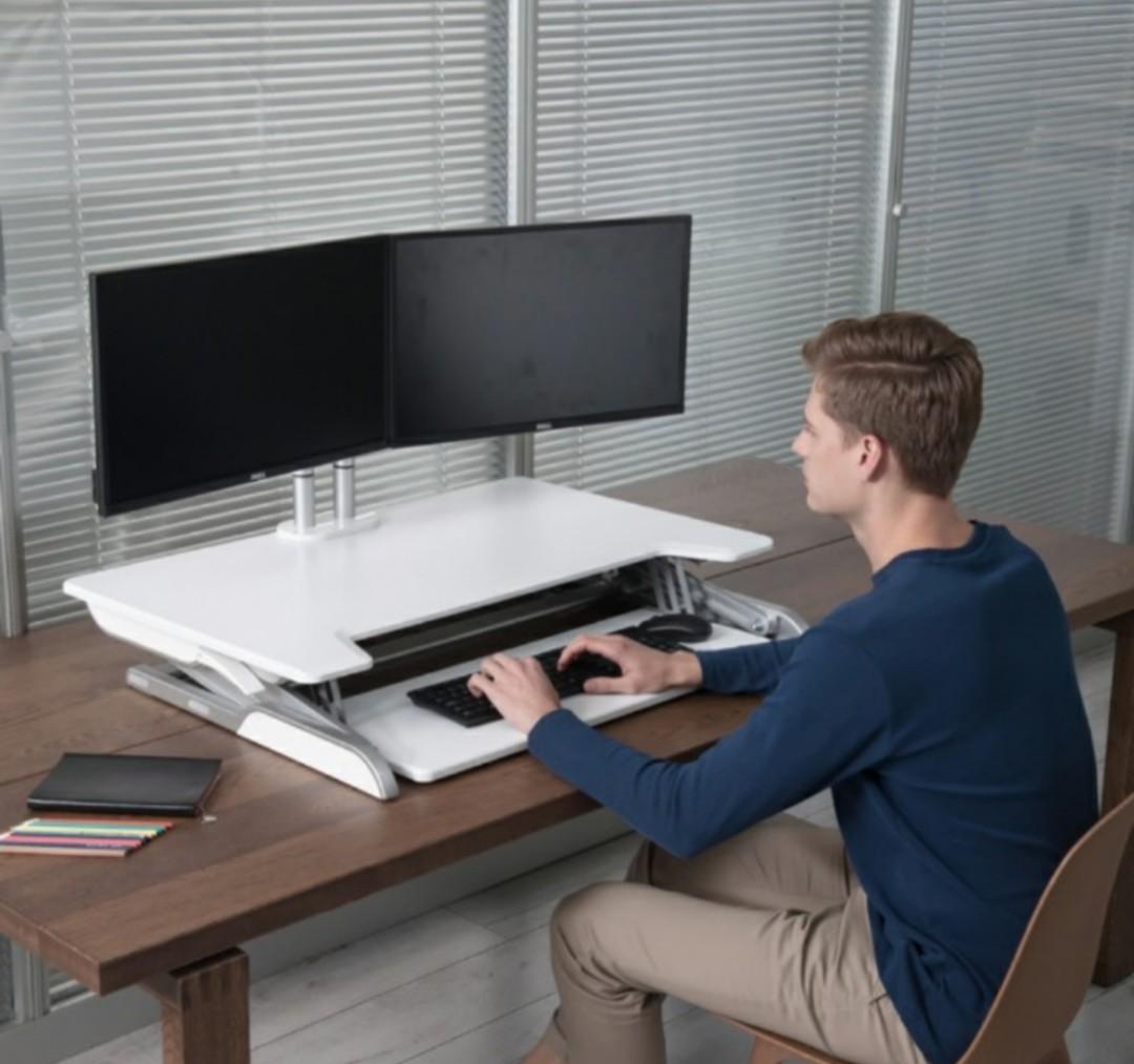 Height adjustable hydraulic work desk, ergonomic standing desk (Not ...