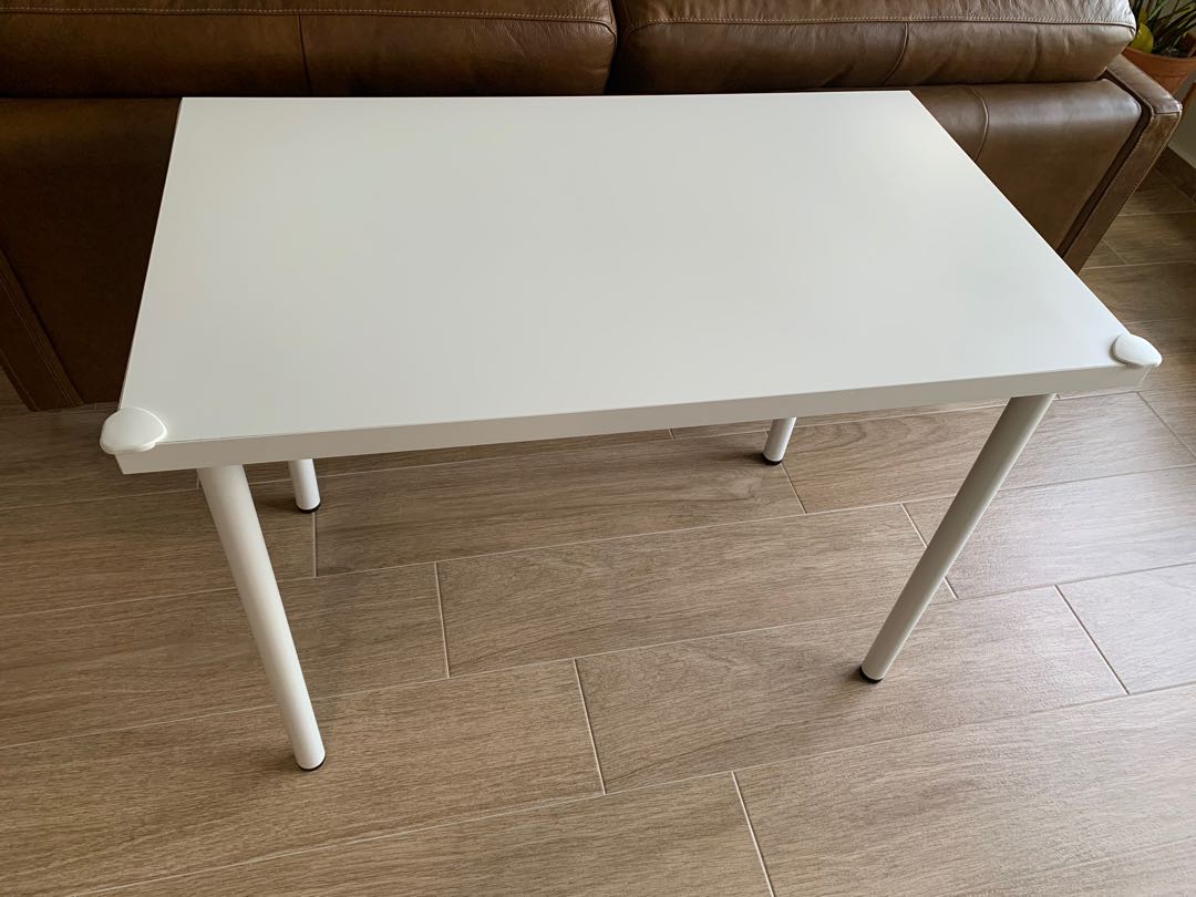 IKEA Linnmon / Adils table in white (100cm), Furniture & Home Living ...