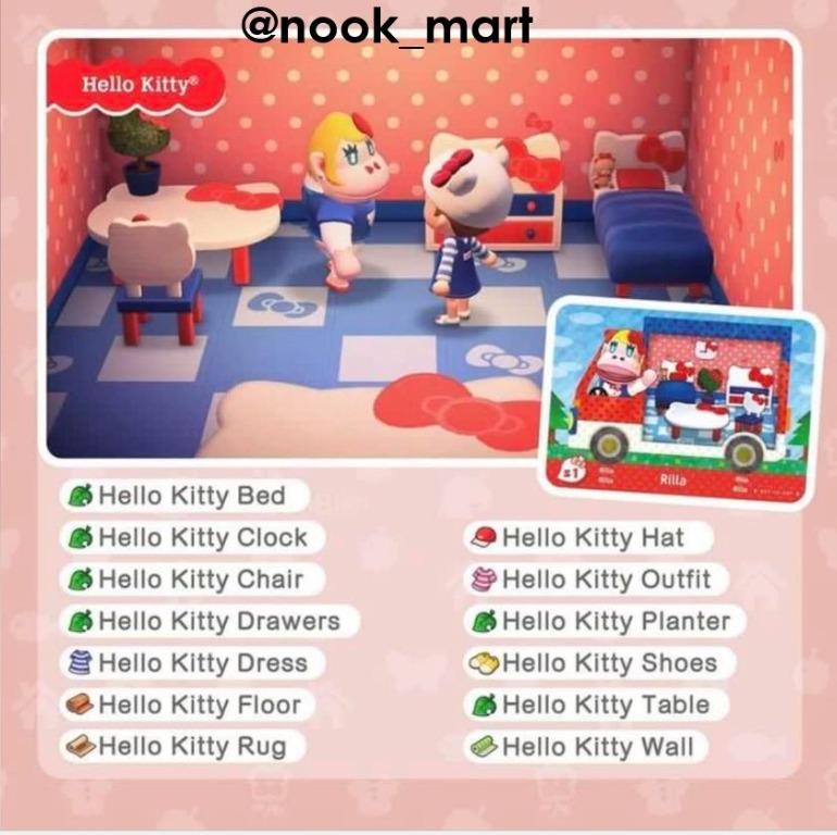 (In-Stock) Animal Crossing Sanrio Villager Amiibo Coin Card {$2 each ...