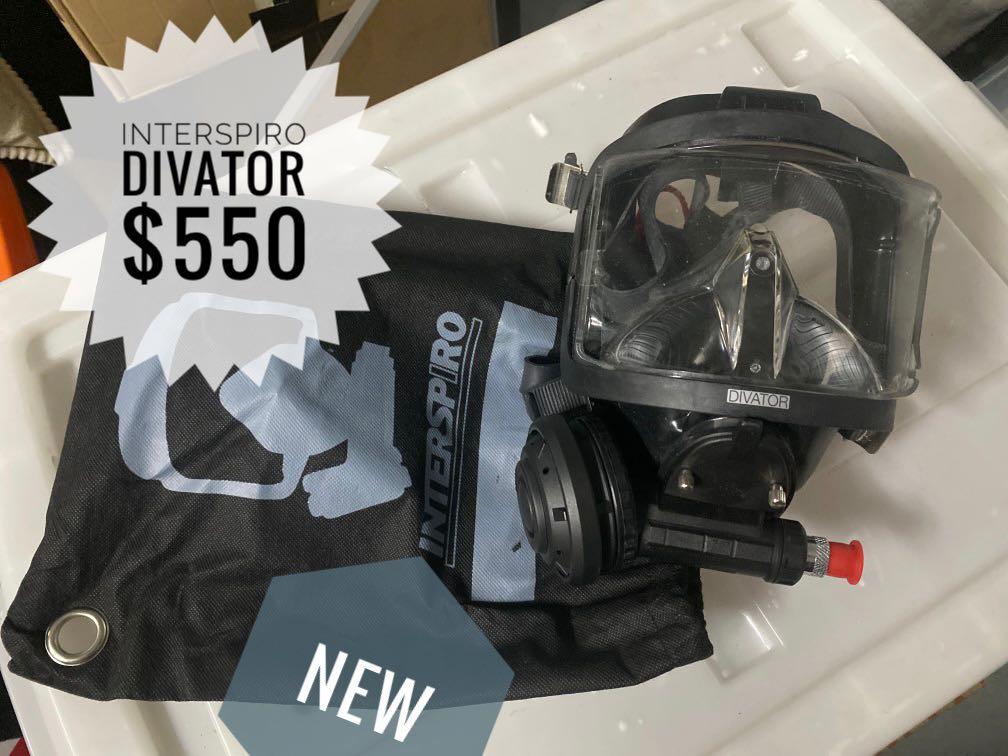 Interspiro Divator Full Face Mask, Sports Equipment, Sports & Games ...
