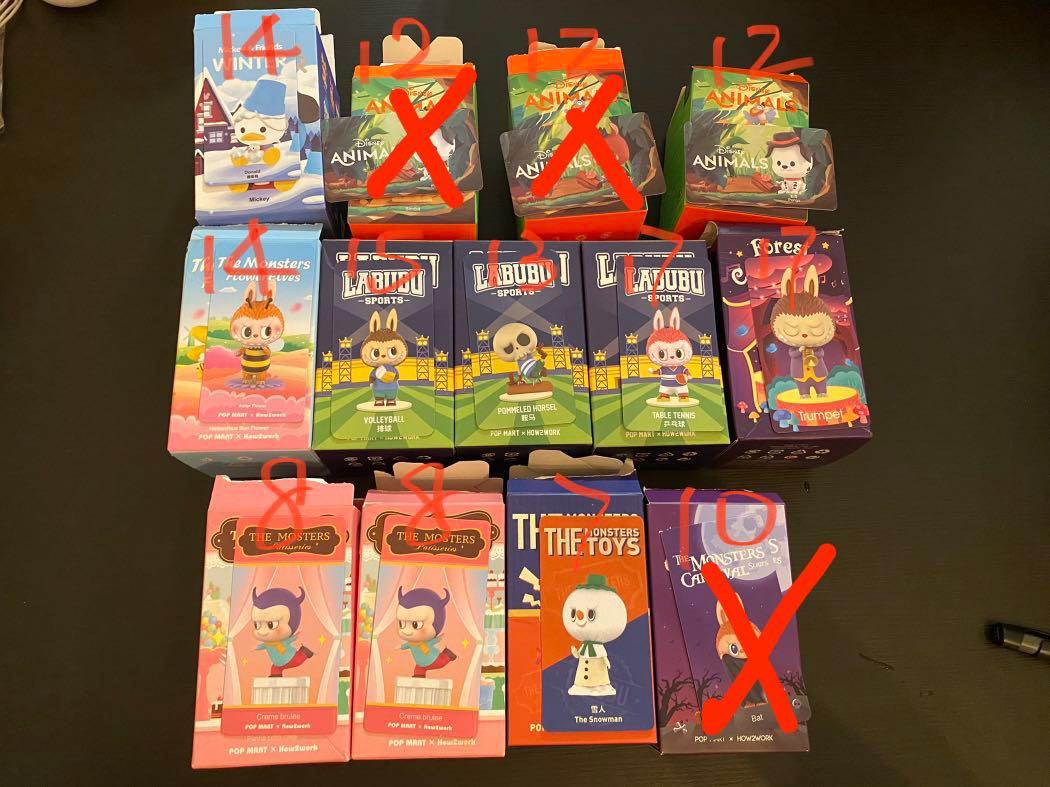 Labubu flowers/ Labubu sports/ Labubu concert/ Disney animals/ Disney ...