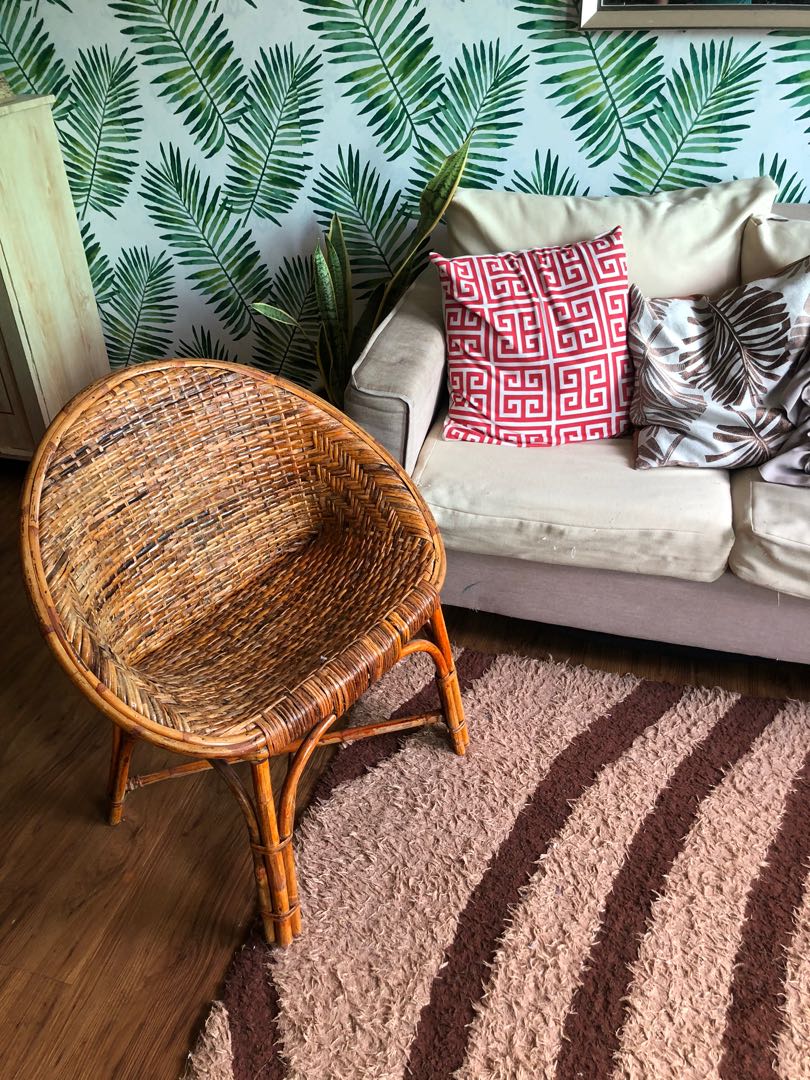 Native Rattan Egg Chair, Furniture & Home Living, Furniture, Chairs on ...