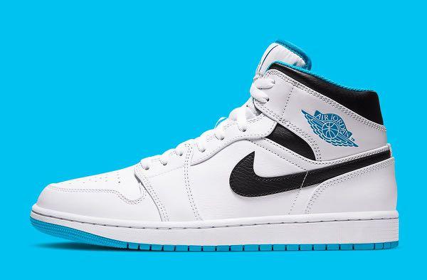 Nike Air Jordan 1 Mid Laser Blue Aj1 Jordans ( US 11 ), Men's Fashion ...