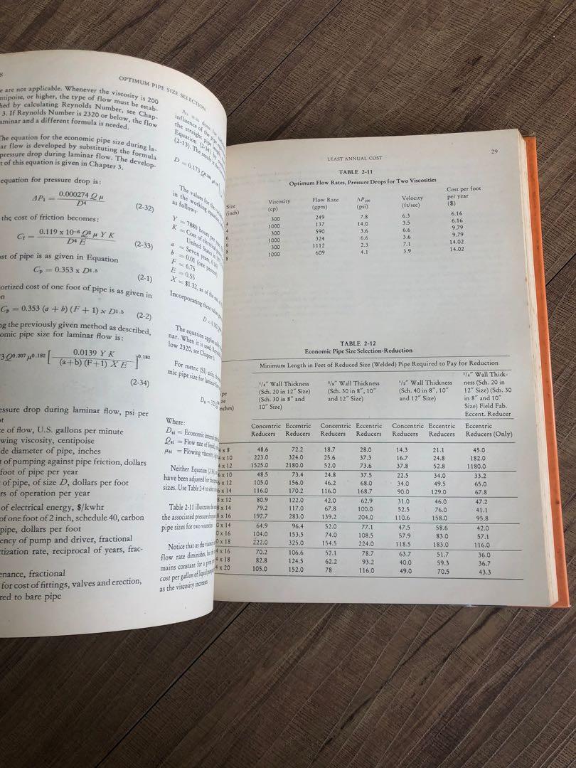 【二手原文書】Optimum Pipe Size Selection(精裝), 書籍、休閒與玩具, 書本及雜誌, 評量練習在旋轉拍賣