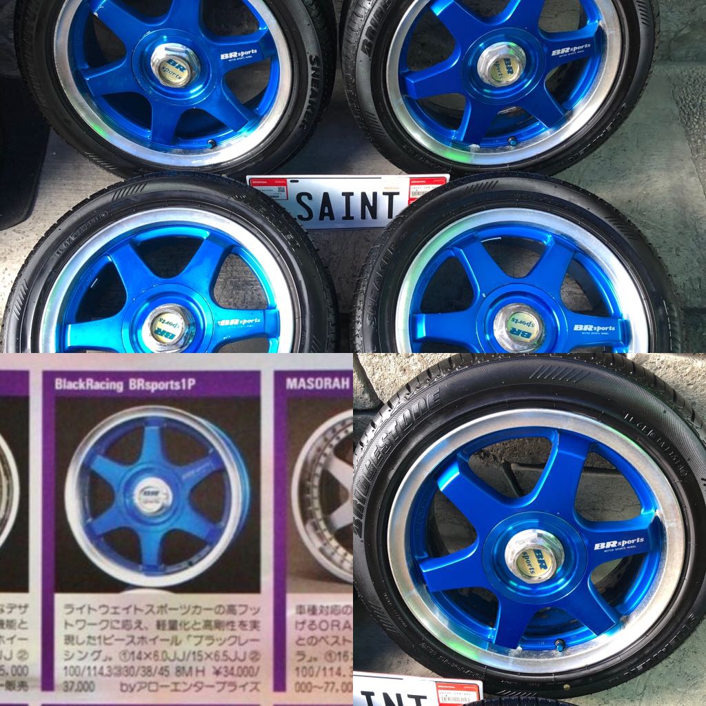 Orig JDM Mags and tires 14s 15s 17s, Car Parts & Accessories, Mags and ...