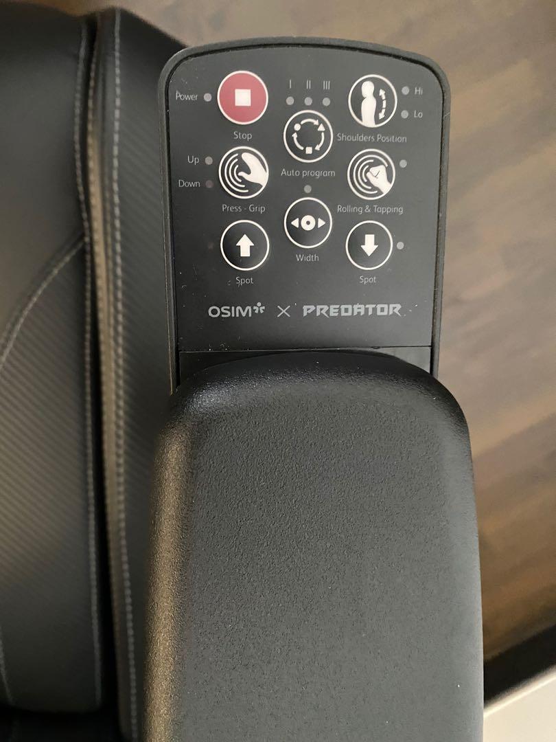 Osim x Predator massage chair, Furniture & Home Living, Furniture ...