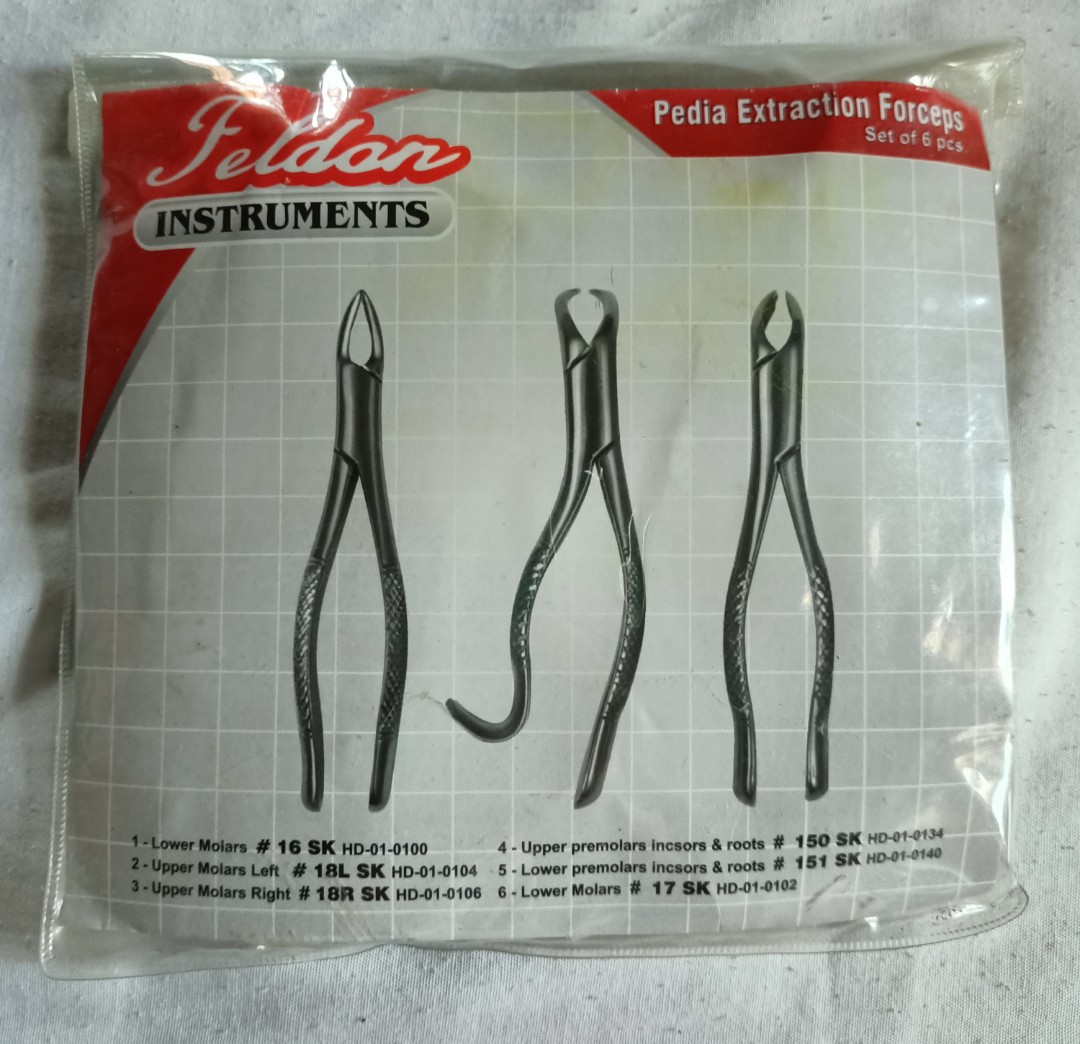 Pedia Extraction Forceps (Feldon), Health & Nutrition, Medical Supplies ...