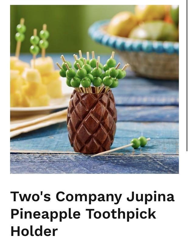 Pineapple tootpick holder - Two's company, Furniture & Home Living ...