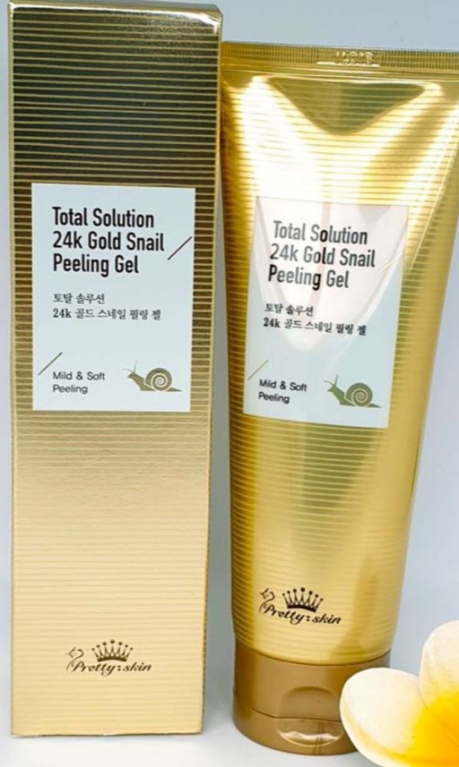 Pretty skin Total Solution 24k Gold Snail Peeling Gel, Beauty ...