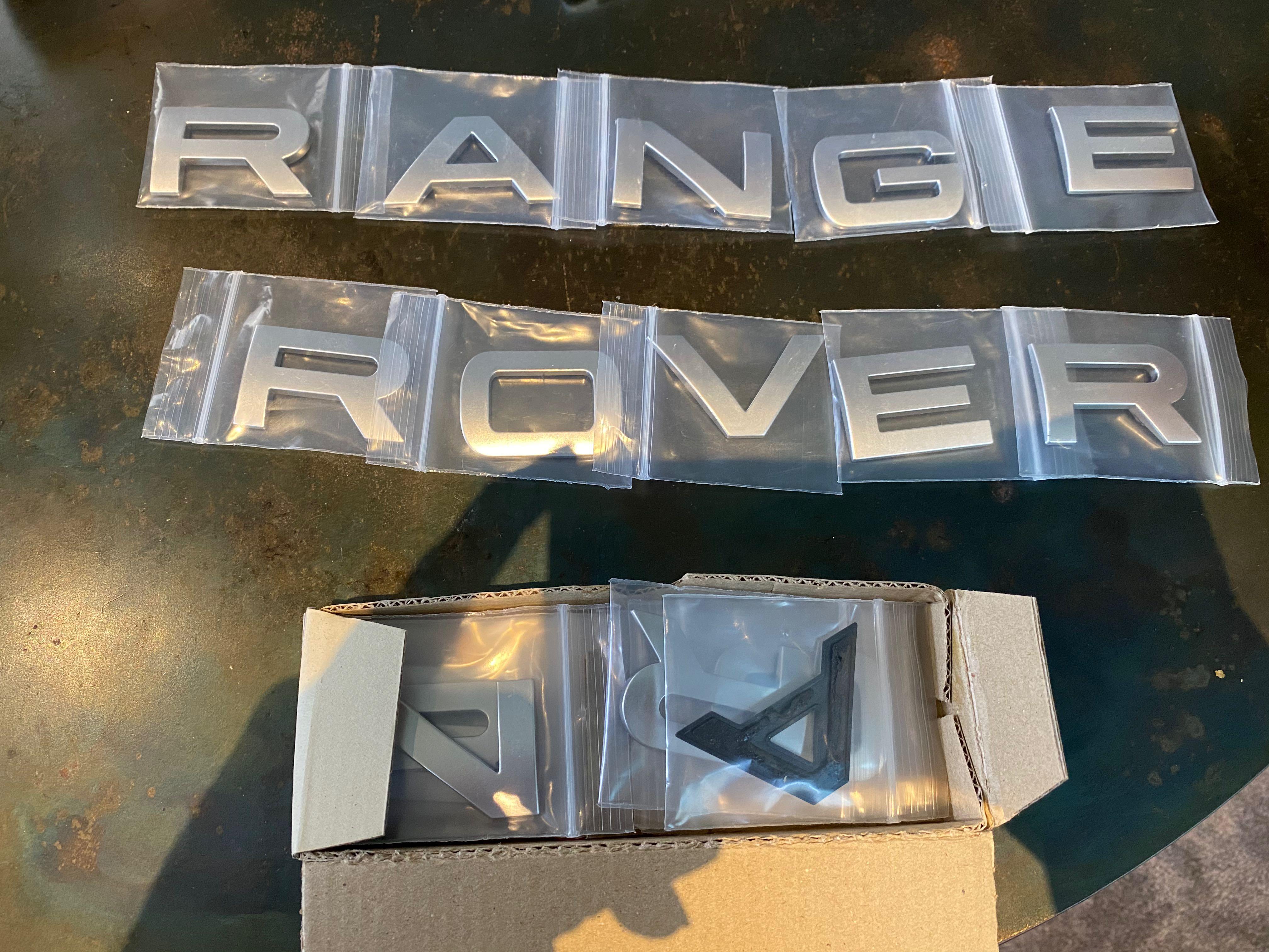 Range Rover emblems (front + rear) original, Car Accessories ...