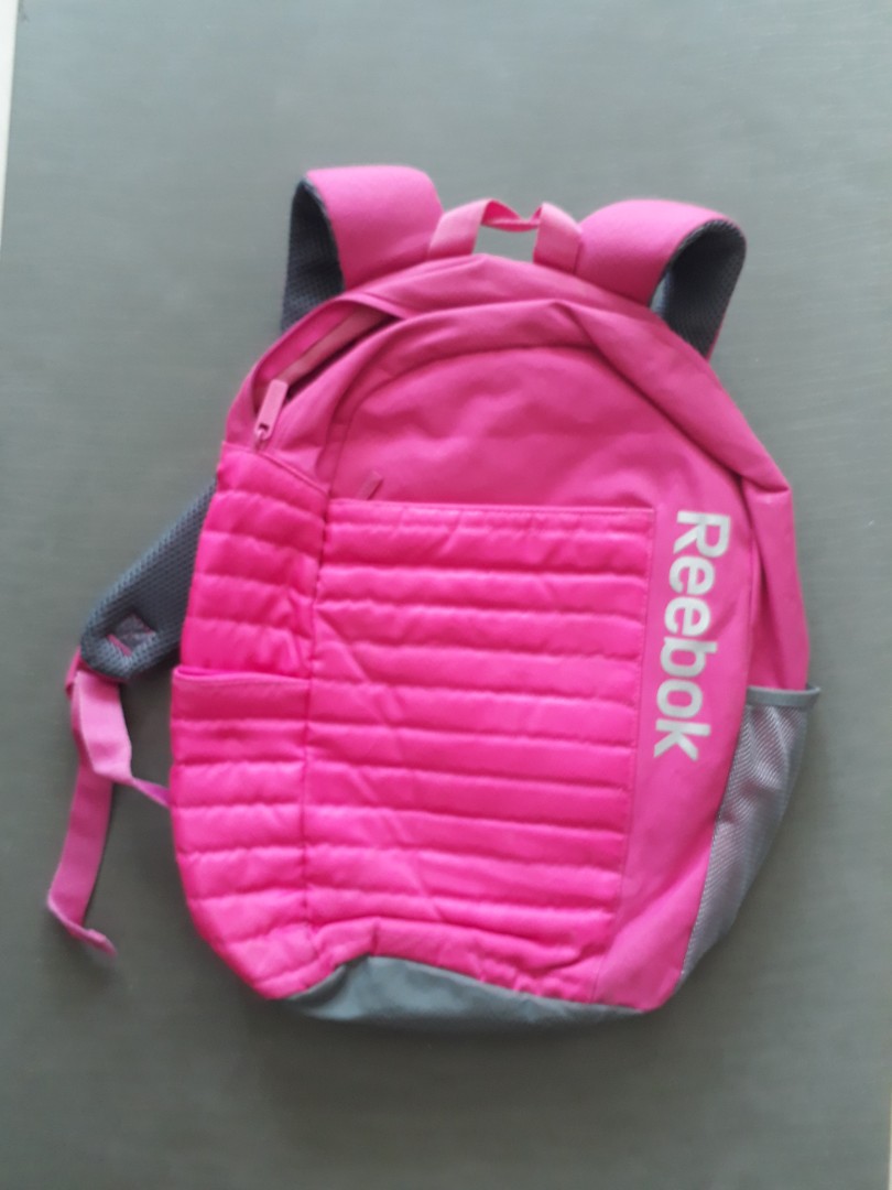 (FREE) Reebok Pink Backpack, Women's Fashion, Bags & Wallets, Backpacks ...