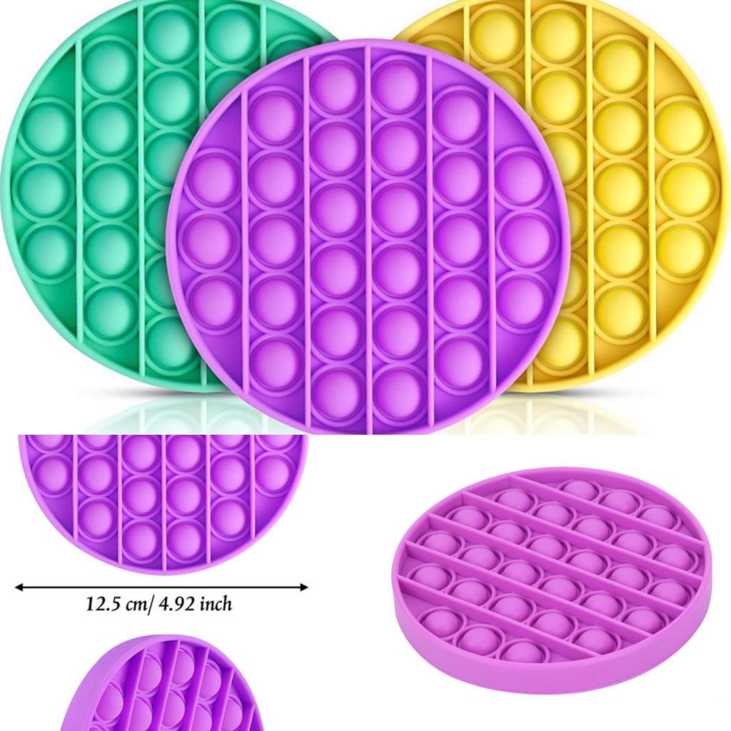 Round Pop it Sensory fidget toy, Hobbies & Toys, Toys & Games on Carousell