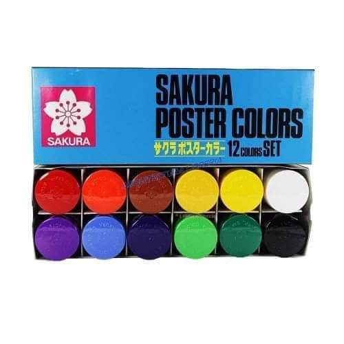 SAKURA POSTER COLOR, Hobbies & Toys, Stationary & Craft, Craft Supplies ...