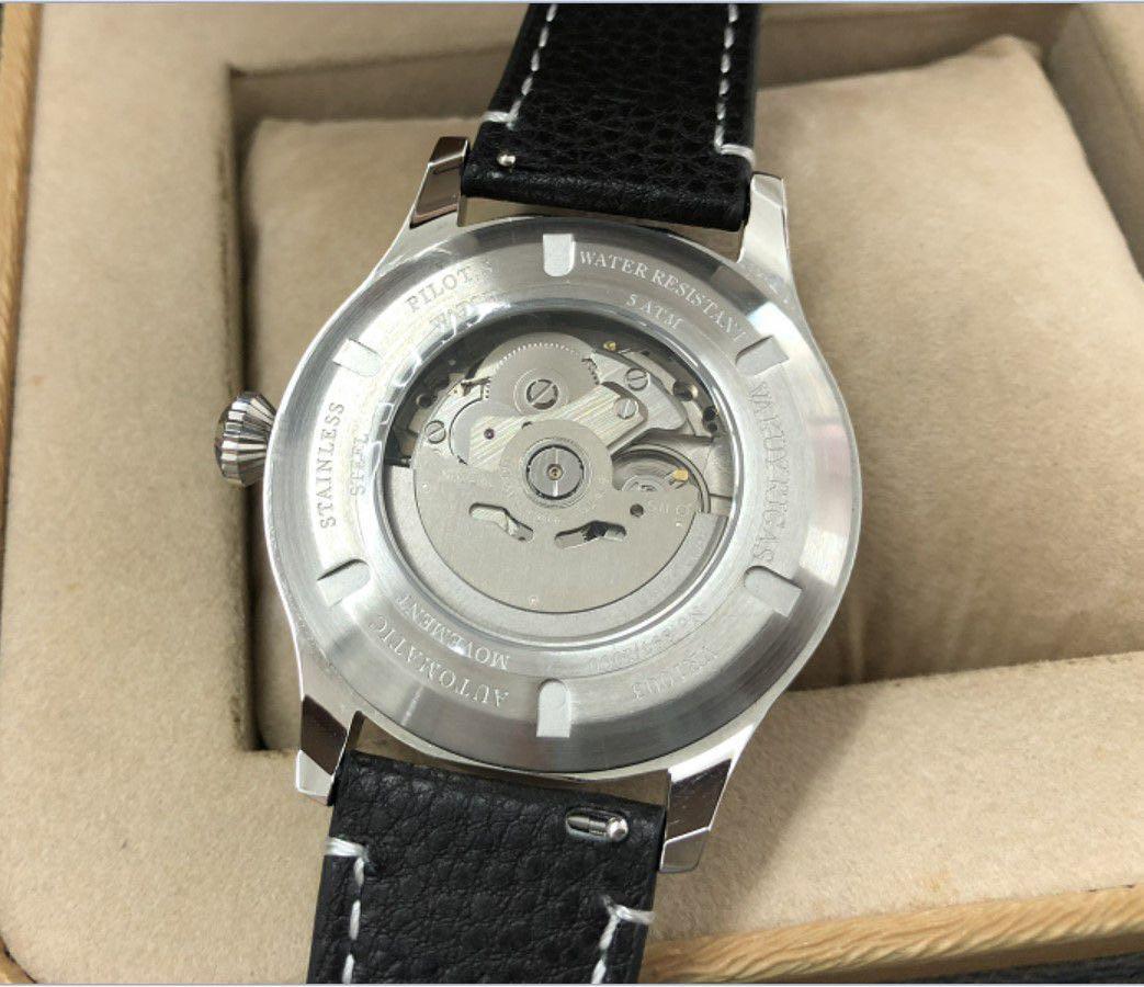 Sterile Dial 44mm NH35 Automatic Movement Pilot Watch, Men's Fashion ...