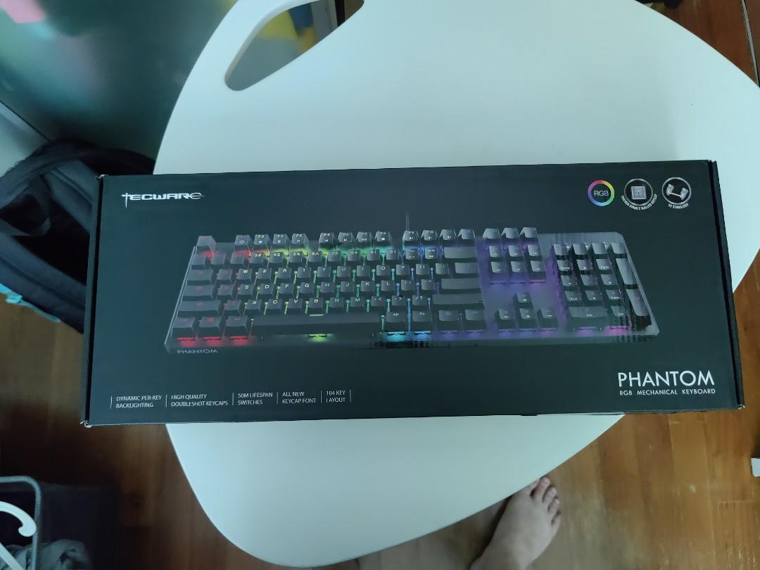Tecware phantom Mechanical Keyboard, full size, outemu clicky blue ...