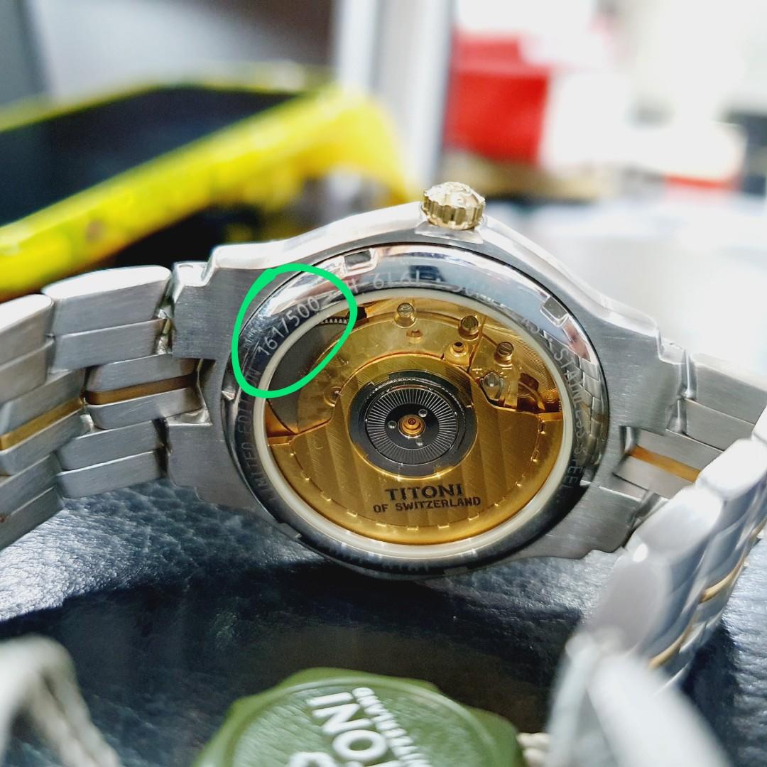 Titoni Automatic Watch 1919 Half Gold Limited Edition, Luxury, Watches on Carousell