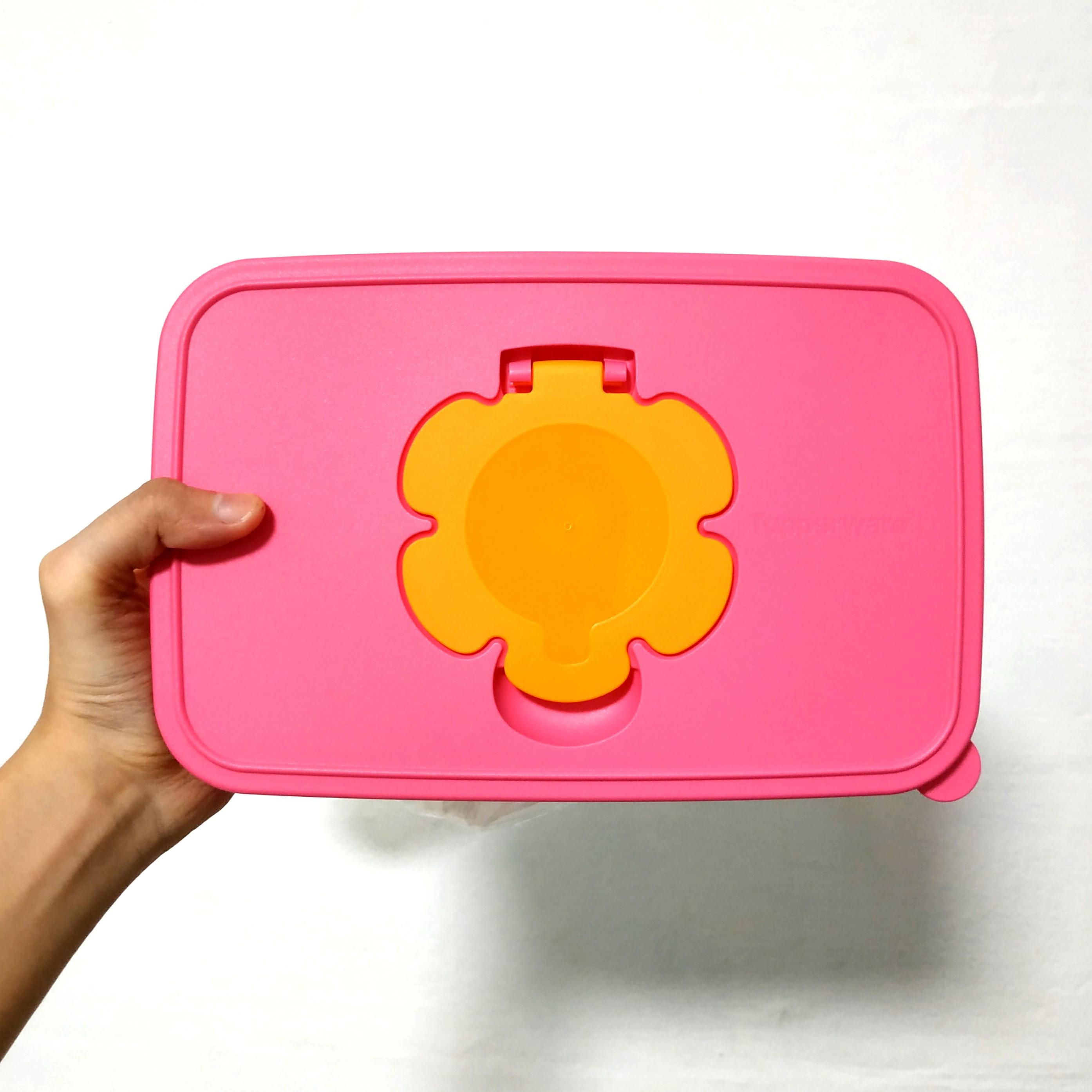 Tupperware 1.5L Baby Wipes Tissue Box Rectangular Container Dispenser ...