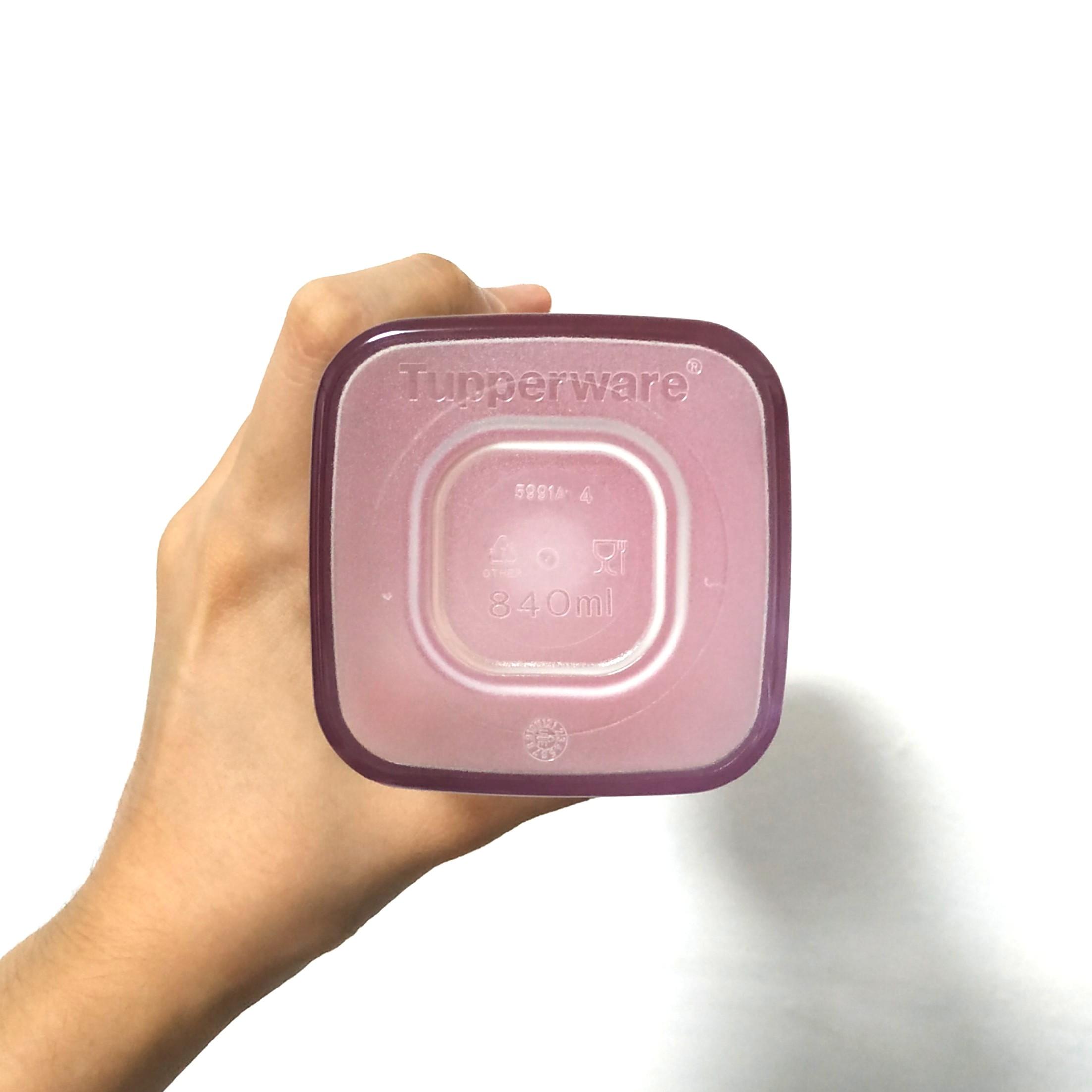 Tupperware 840 ml Premium Elegant Tea Spice Herb Caddy Tall Square ...