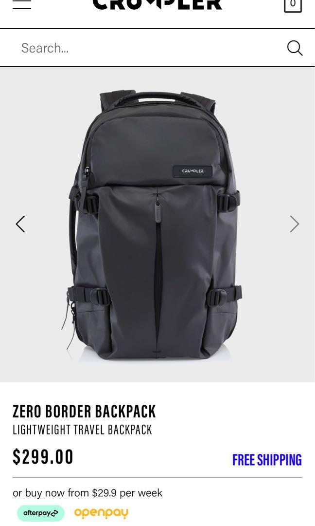 Used Crumpler Zero Border Backpack, Men's Fashion, Bags, Backpacks on ...