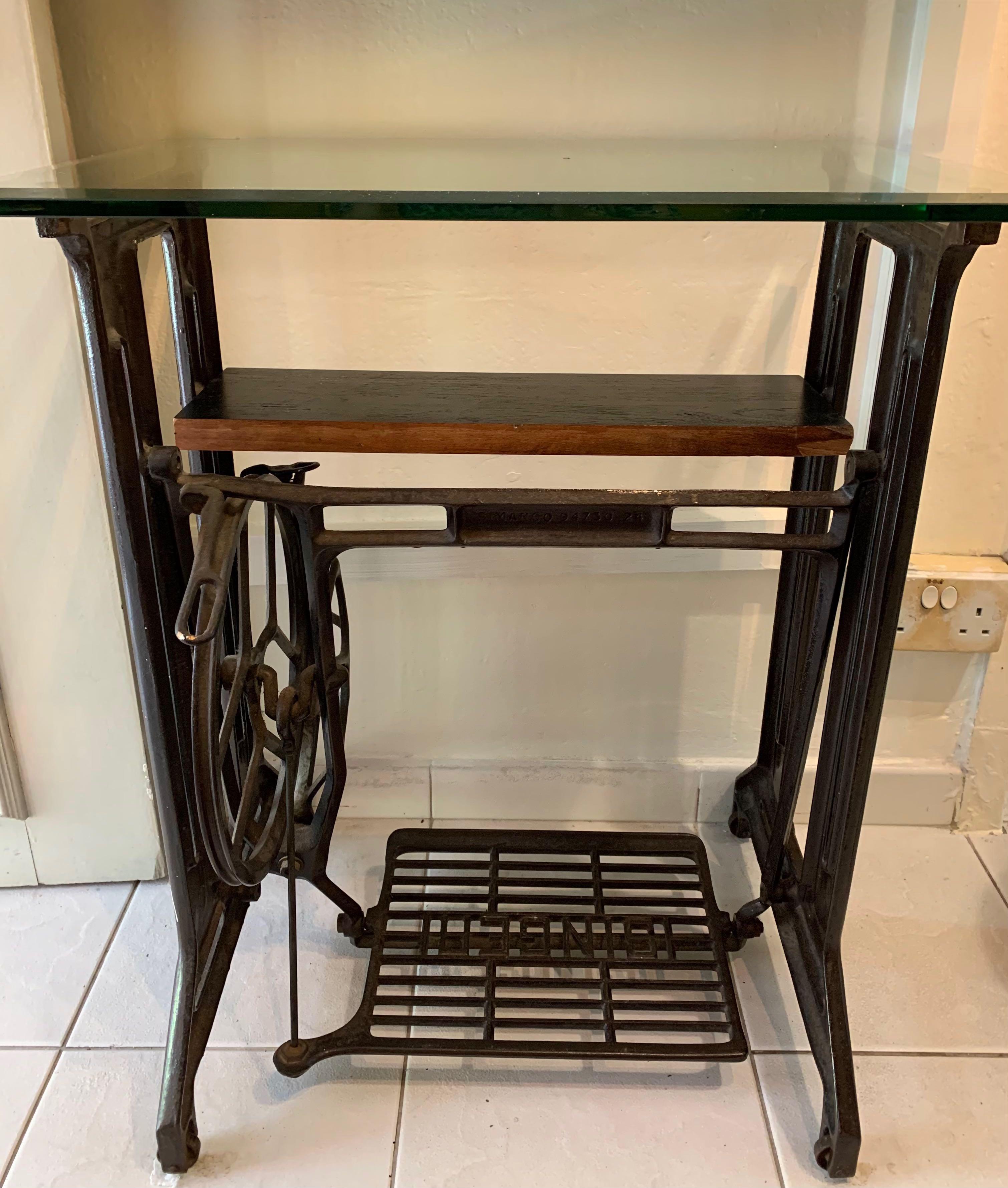 Vintage Singer sewing machine console table, Furniture & Home Living ...