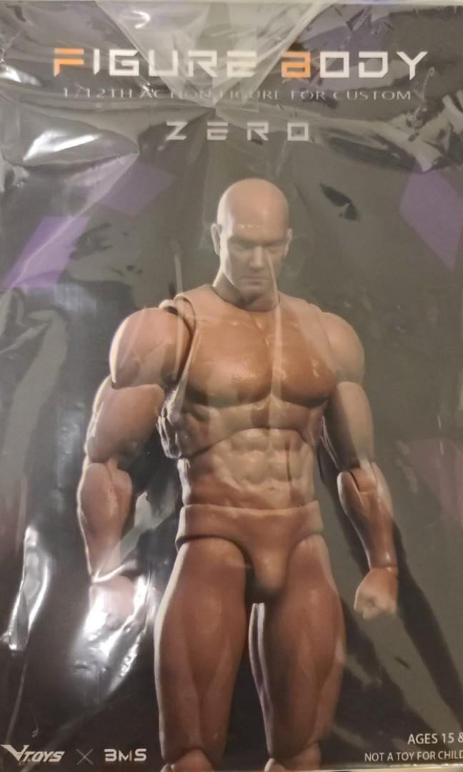 [現貨] Vtoys ×BMS Figure Body Zero 1/12 Action Figure 可動素體 Male body 12吋, 興趣及遊戲, 玩具 & 遊戲類 - Carousell