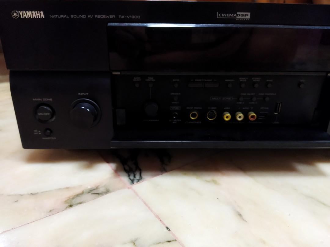 Yamaha AV Receiver Amplifier RX-V1900 RXV1900, Audio, Soundbars ...