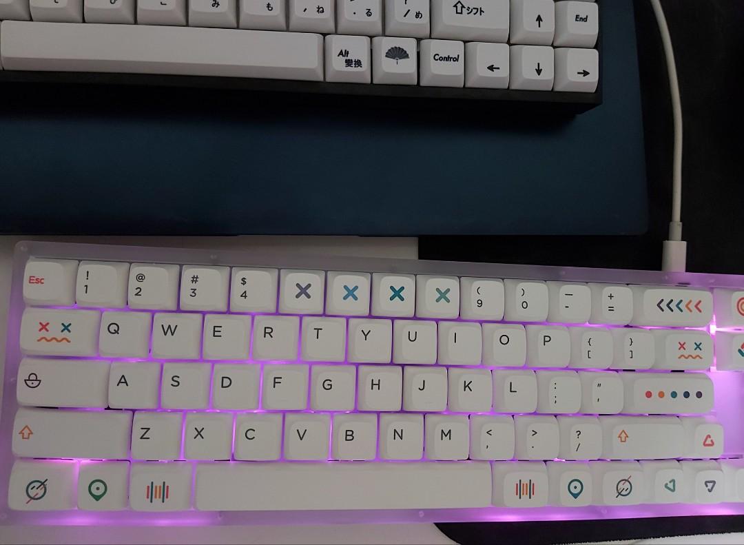 YC66 Hotswap Case and PCB w/ lubed clipped bandaid modded stabs ...