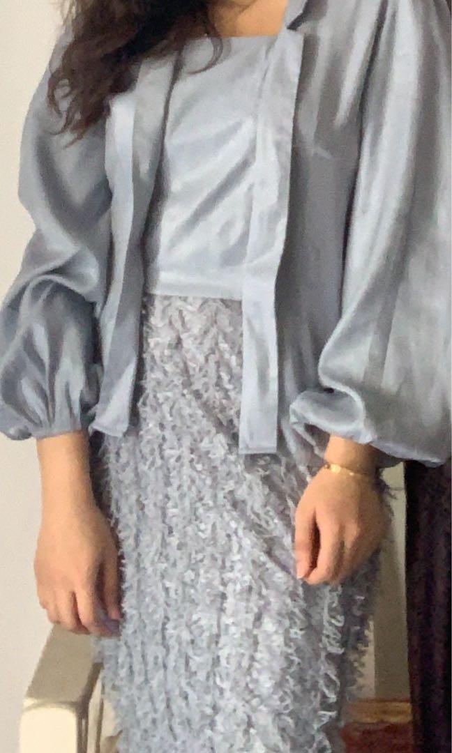 ZALIA baju kurung kebaya hari raya, Women's Fashion, Muslimah Fashion ...