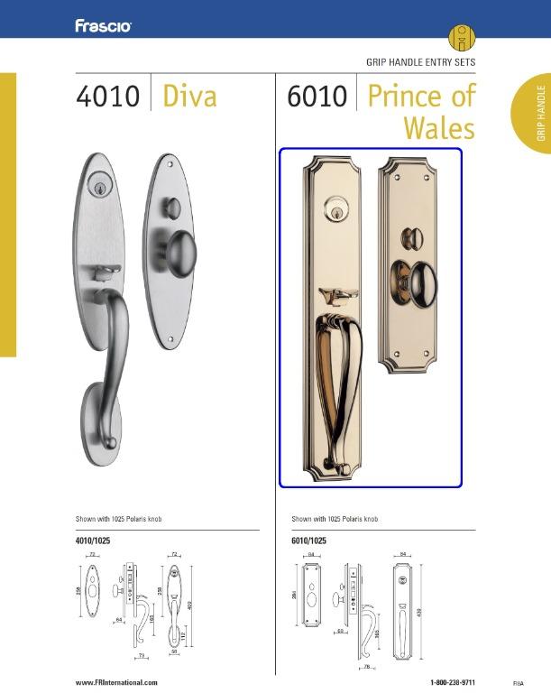 100% 全新意大利製造 Frascio High-end 大門鎖 Frascio Mortise Lock in InoxBrass, 傢俬 ...