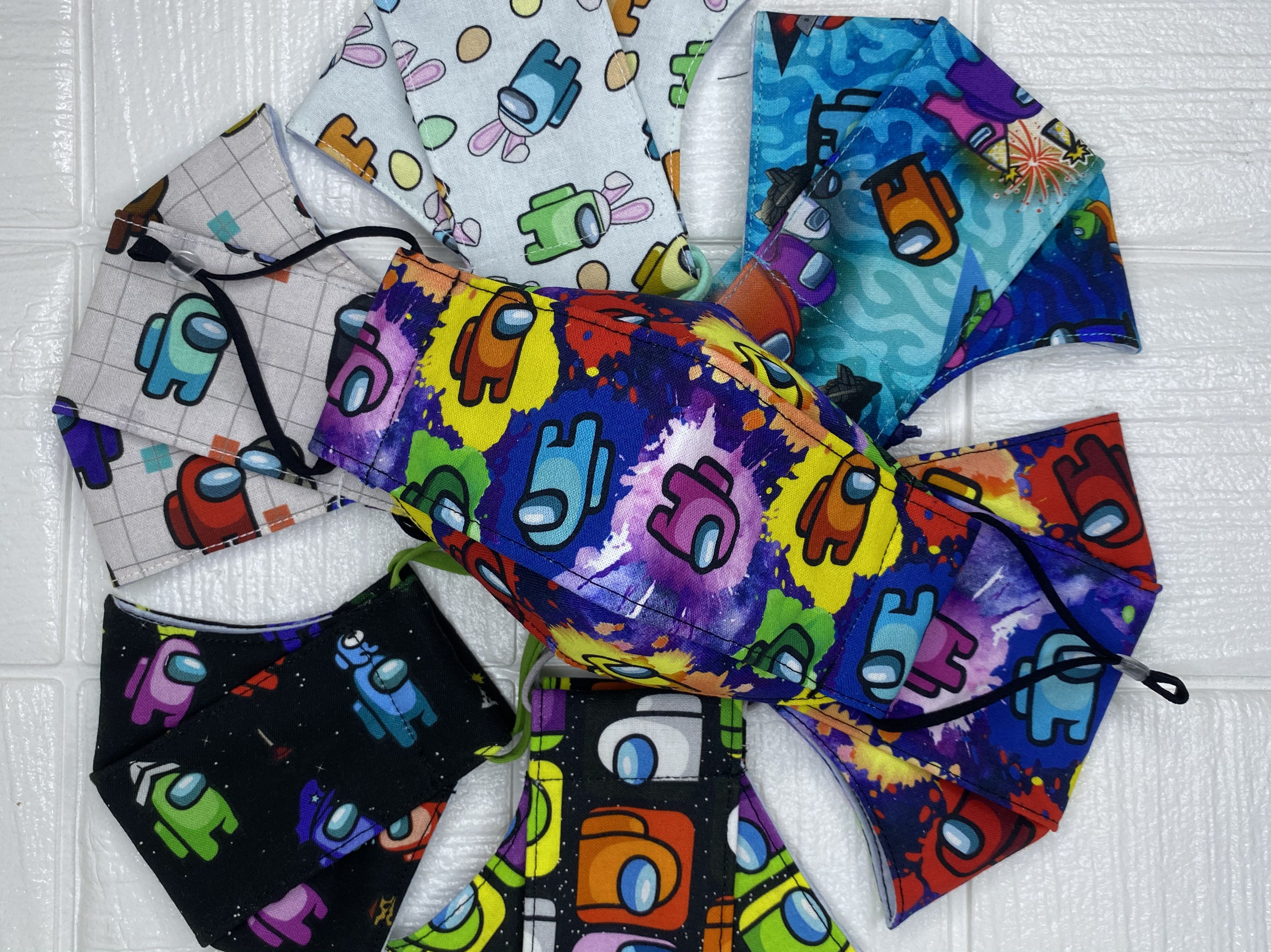 Among us mask 3D mask origami mask boat mask CNY mask handmade mask ...