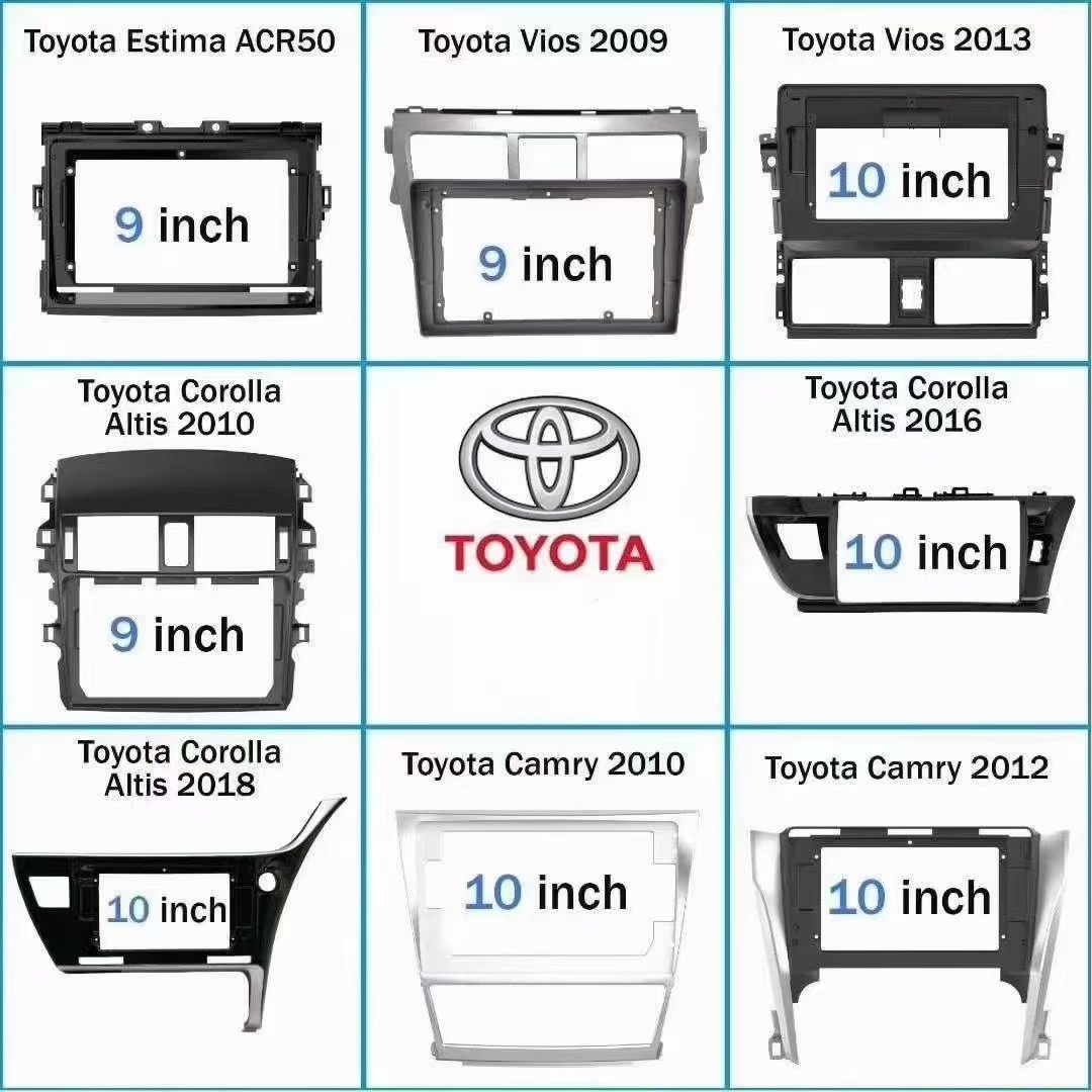 Car Android Player "Fitting Casing " 9 " / "10" with / without plug and ...