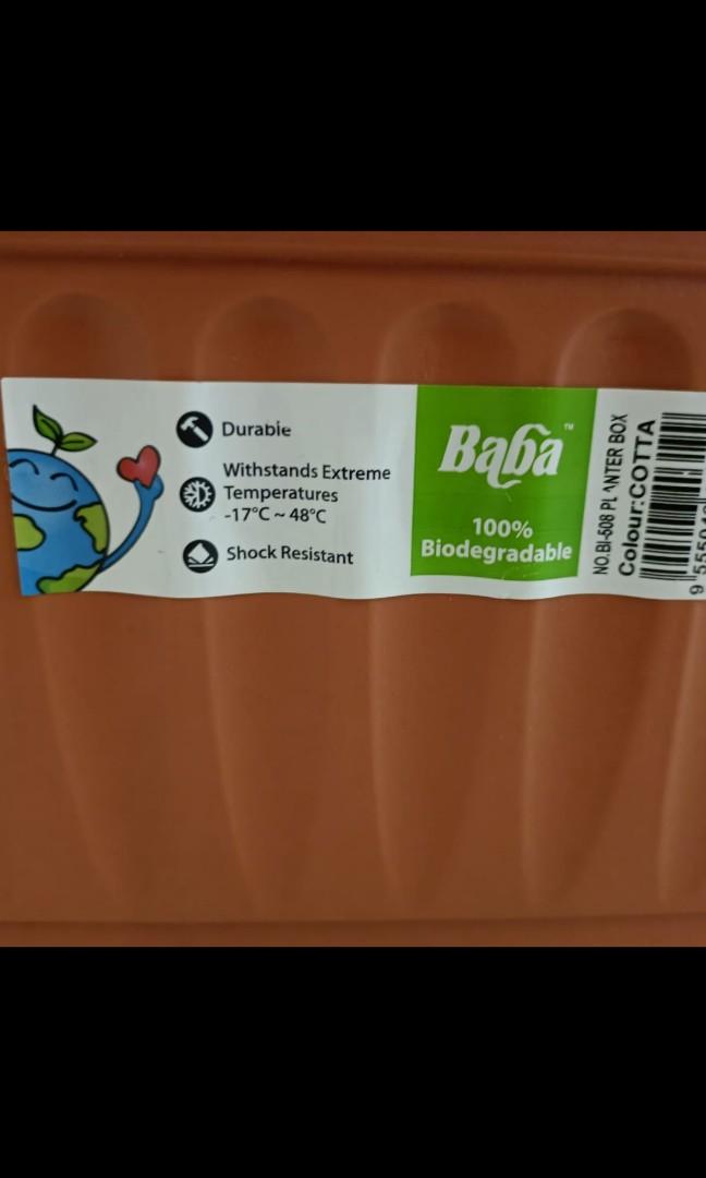 Baba - Planter Box, Furniture & Home Living, Gardening, Pots & Planters ...