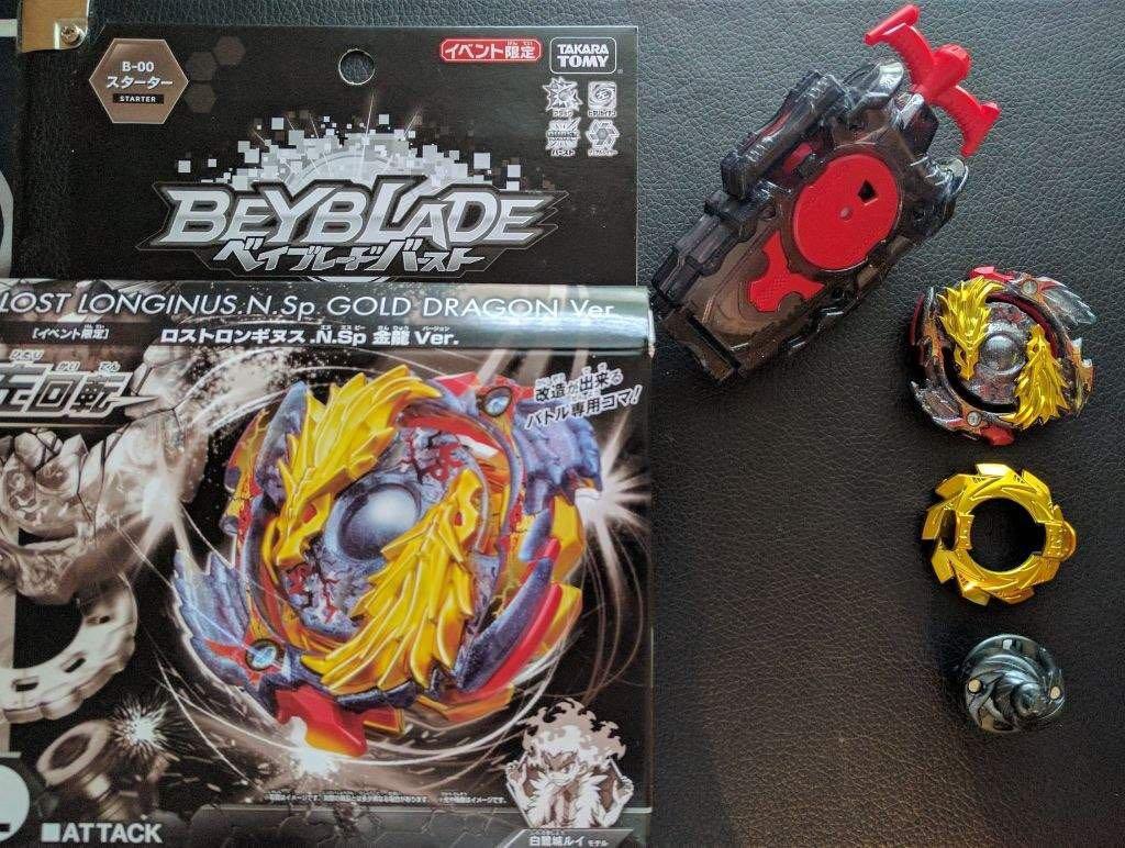 BeyBlade Burst Lost Longinus Gold Dragon, Hobbies & Toys, Toys & Games ...