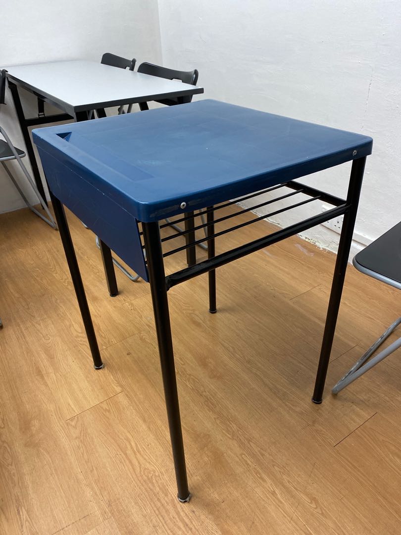 Blue classroom desks, Furniture & Home Living, Furniture, Tables & Sets ...