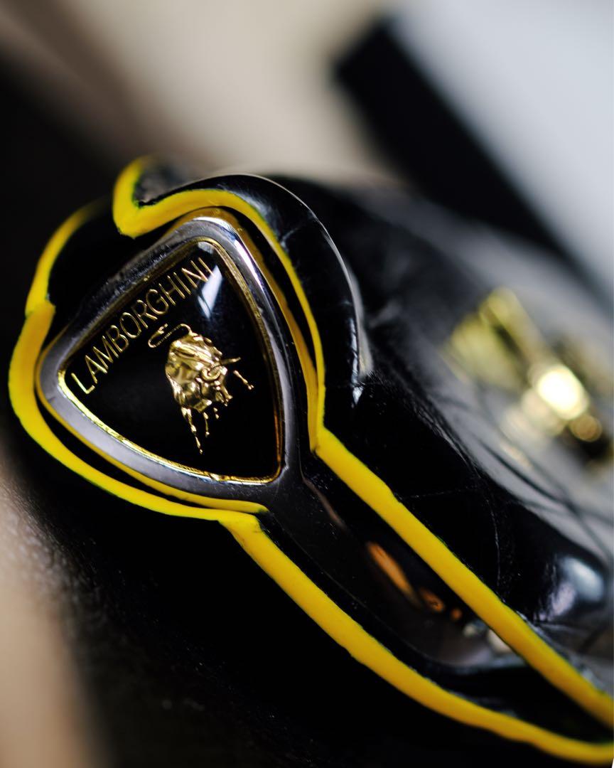 Custom Made Lamborghini Car Key Fob In Jet Black Crocodile Leathe ...