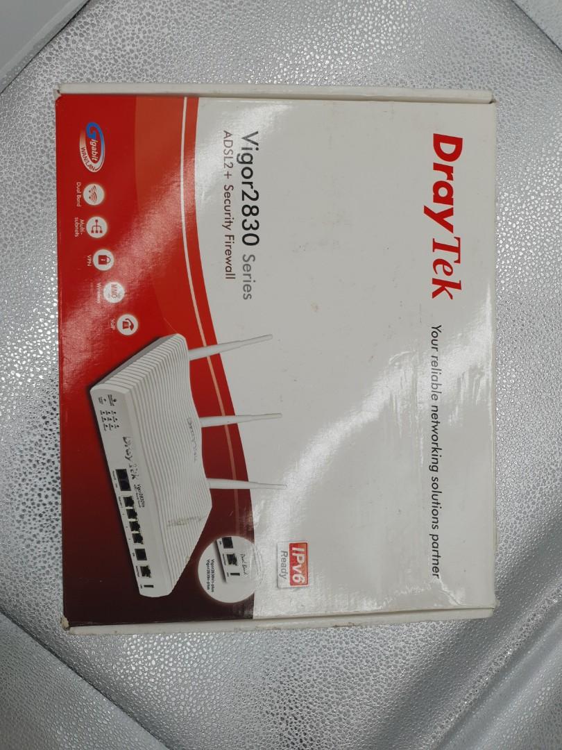 Draytek Vigor 2830N ADSL2/2+ Wireless 11n Router Firewall & 4 Gigabit ...