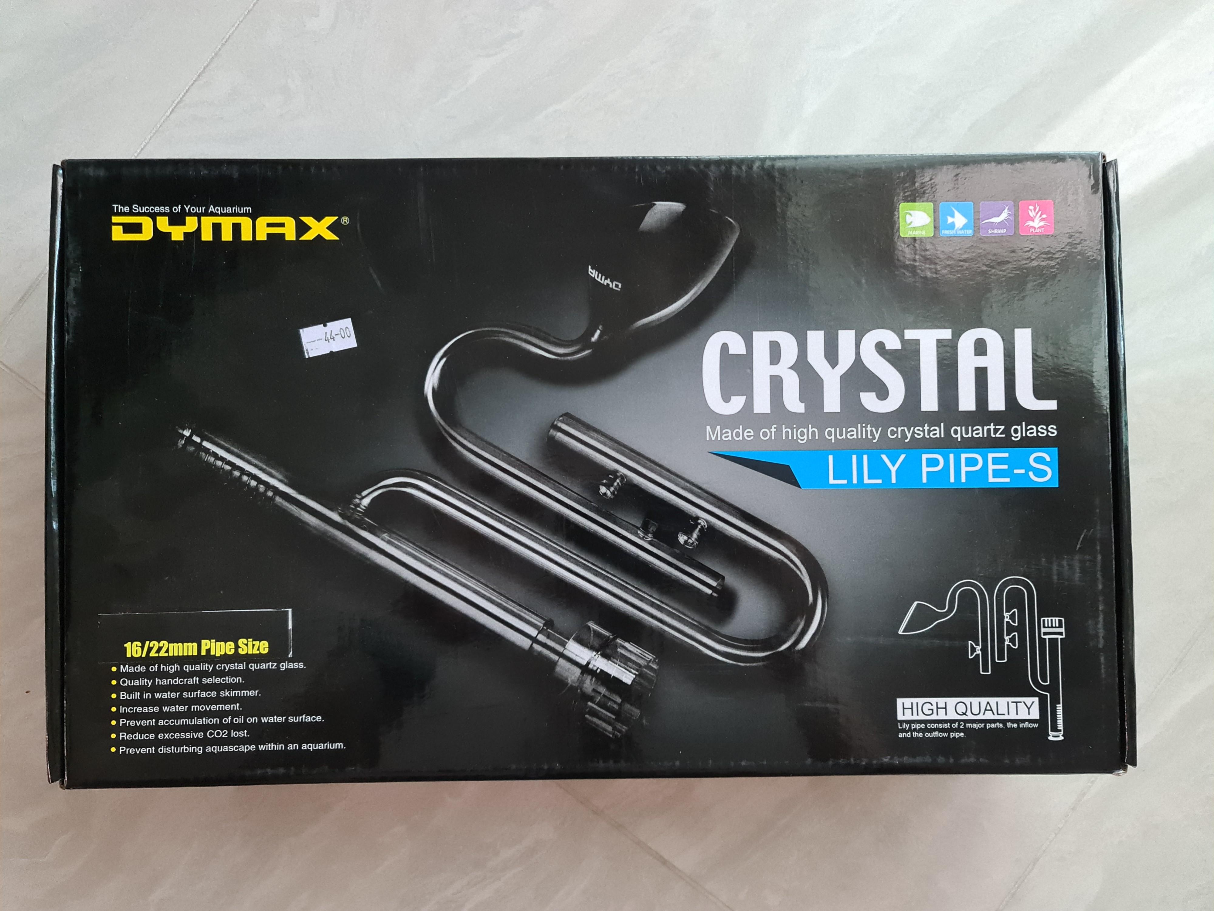 Dymax Glass Lily Pipe w Surface Skimmer 16/22, Pet Supplies, Homes & Other Pet Accessories on ...