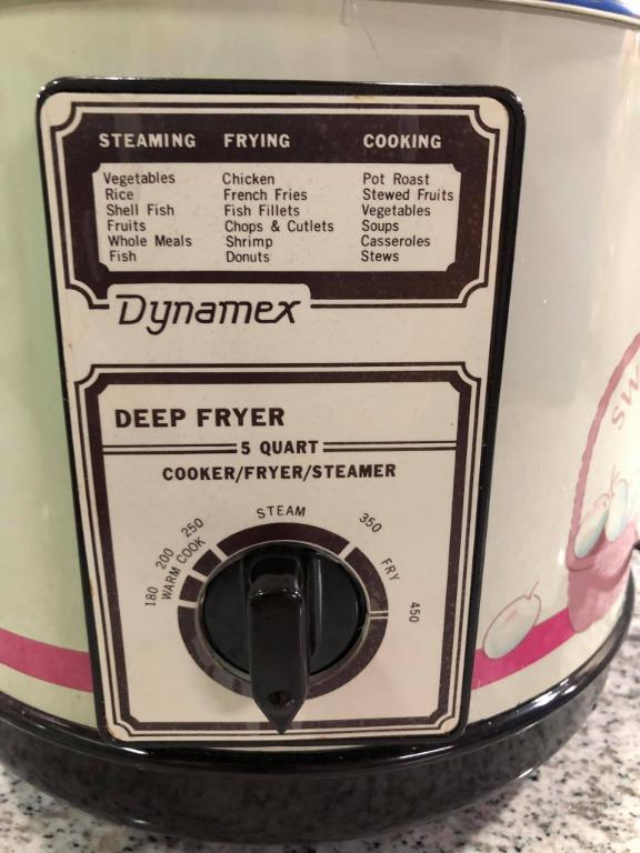 Dynamex Deluxe 5-quart Cooker Fryer, TV & Home Appliances, Kitchen ...