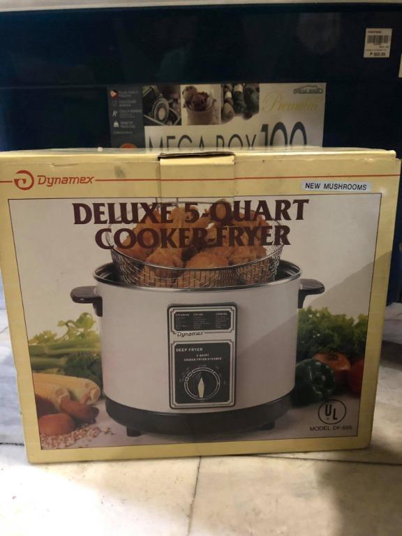 Dynamex Deluxe 5-quart Cooker Fryer, TV & Home Appliances, Kitchen ...