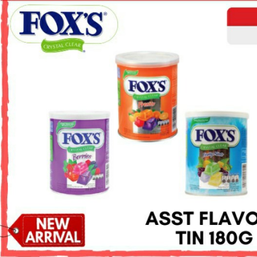 EIS:Nestle Fox's Crystal Clear Candy (Assorted Flavour) Tin 180G, Food ...