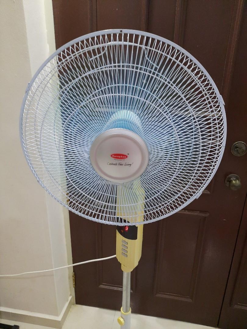 Europace 3 speed powerful 5 blades stand fan., Furniture & Home Living ...
