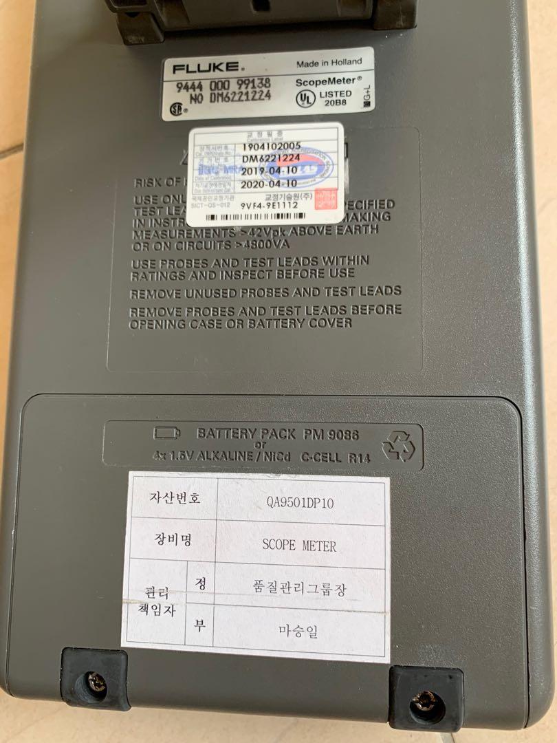 Fluke 99 Series II Scopemeter, TV & Home Appliances, Electrical ...