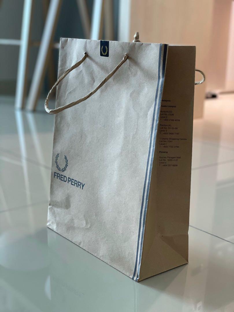 Fred Perry Paper Bag, Men's Fashion, Tops & Sets, Tshirts & Polo Shirts ...