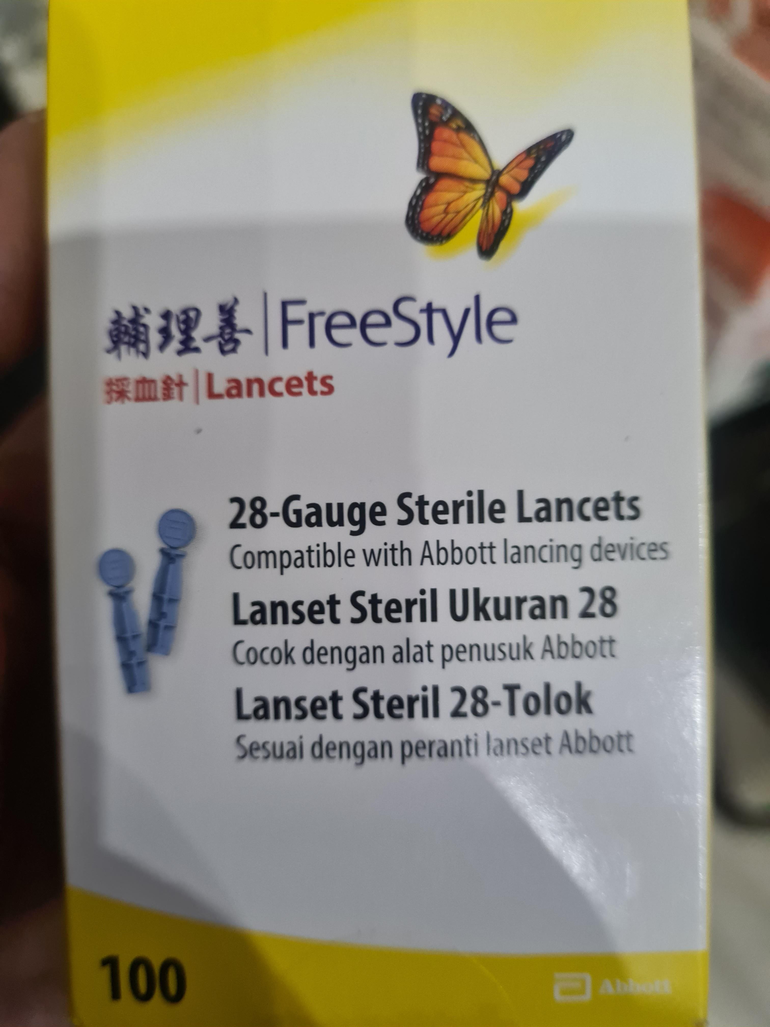 Freestyle sterile lancets, Health & Nutrition, Medical Supplies & Tools ...