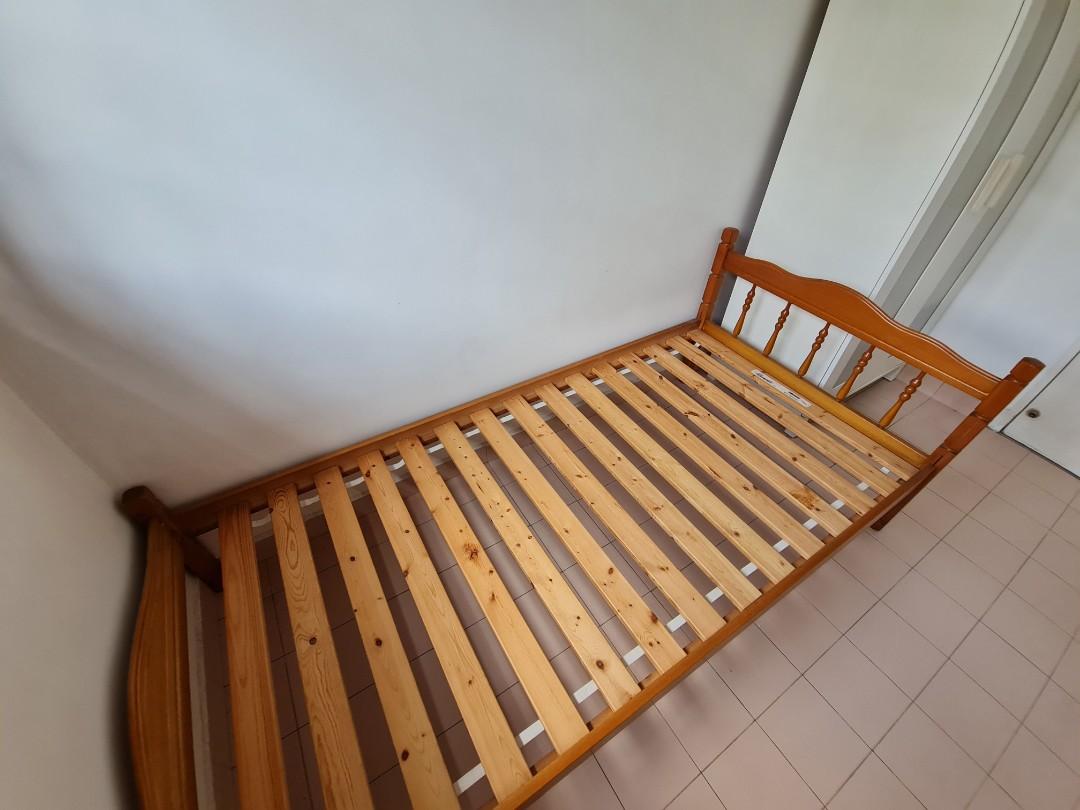 Grab & Go - single bed frame, Furniture & Home Living, Furniture, Bed ...