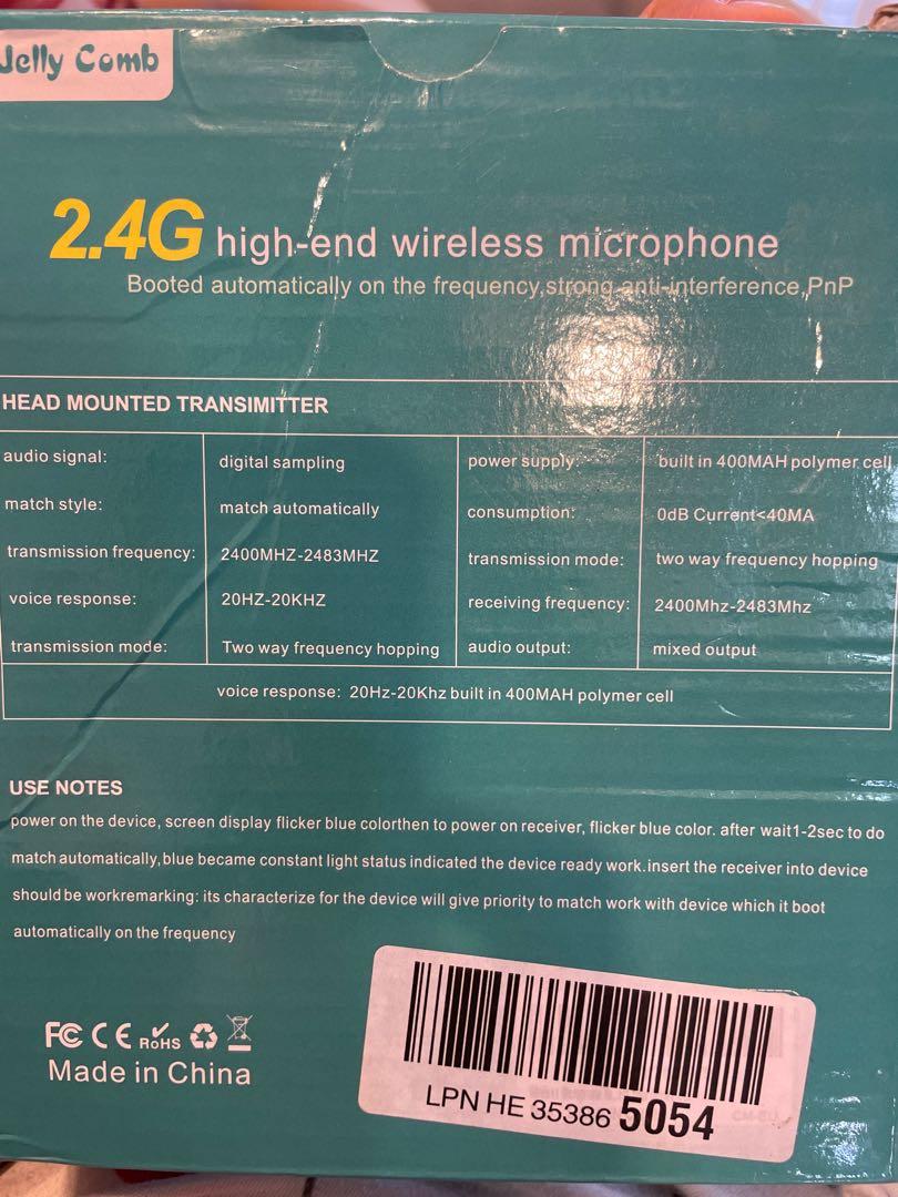 High end wireless microphone, Audio, Microphones on Carousell