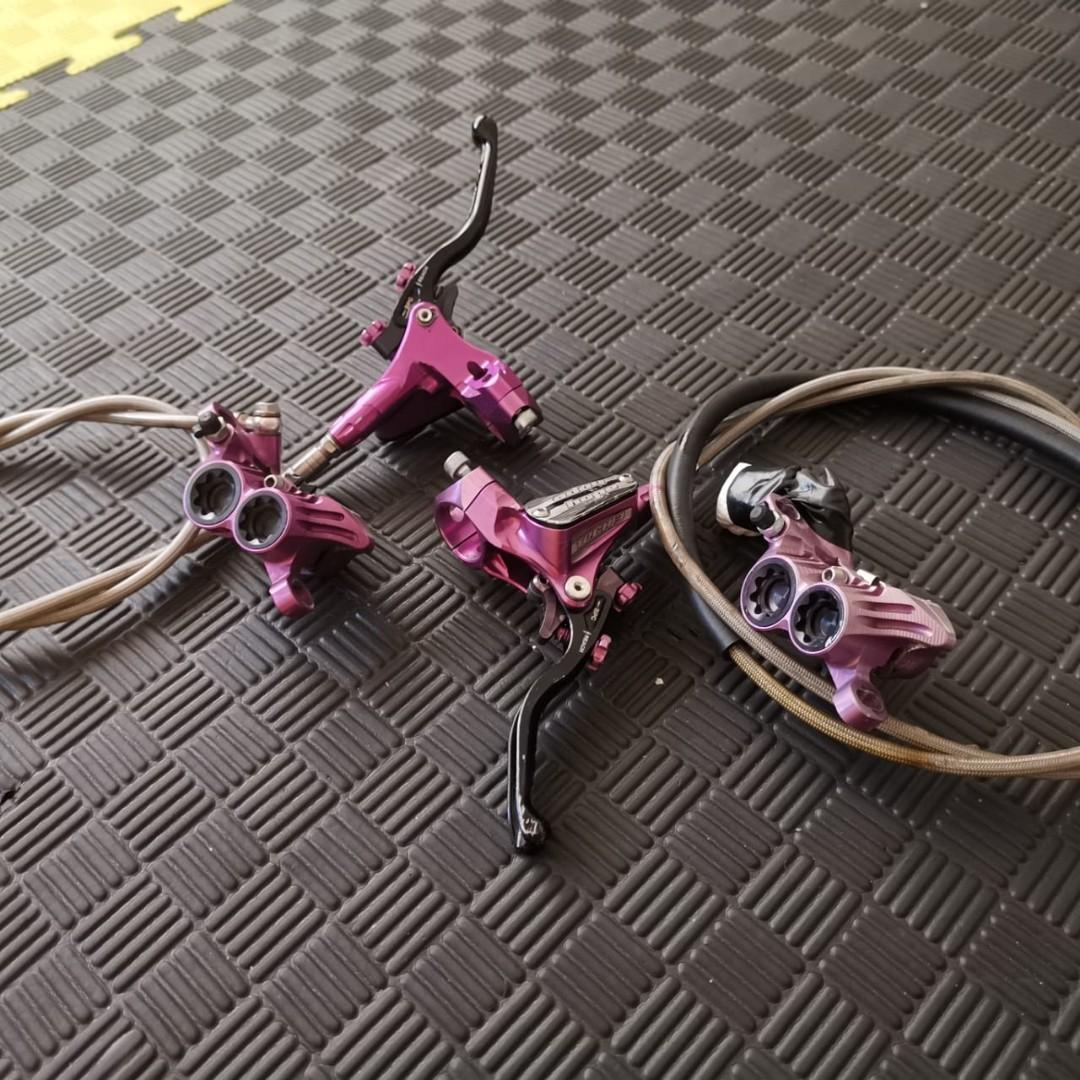 (Set) HOPE Tech 3 V4 Disc Brakes, Sports Equipment, Bicycles & Parts ...