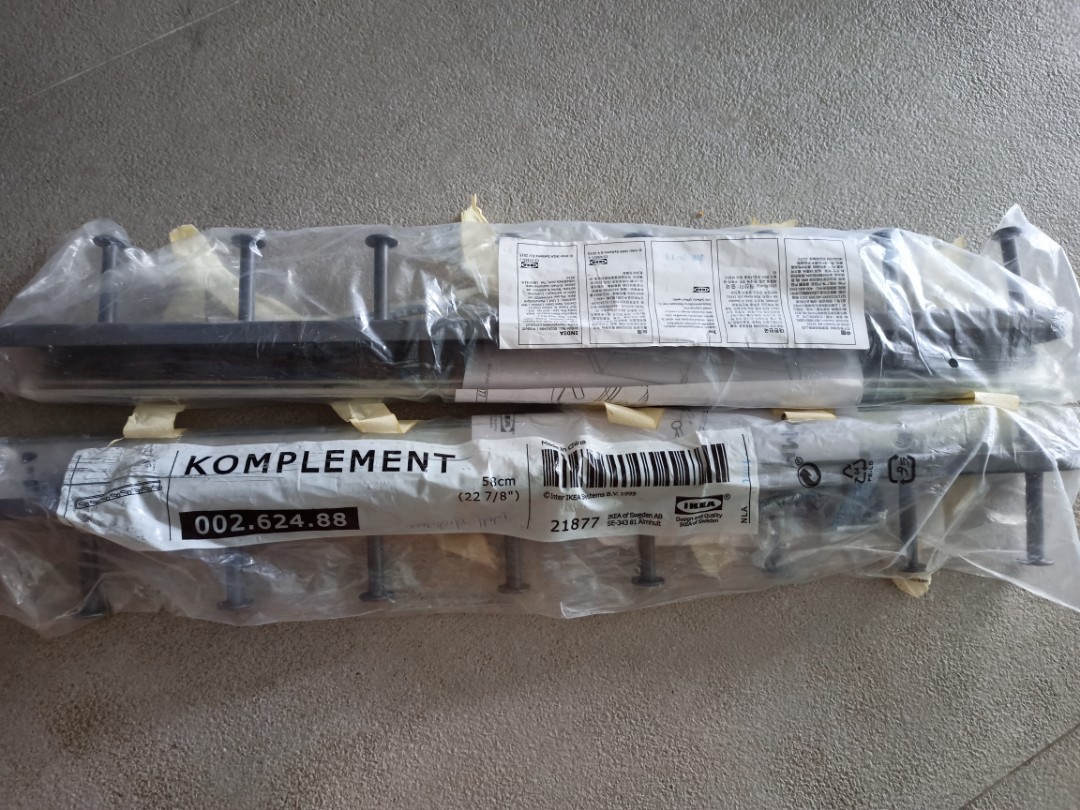 Ikea wall mount sliding rack, Furniture & Home Living, Furniture ...