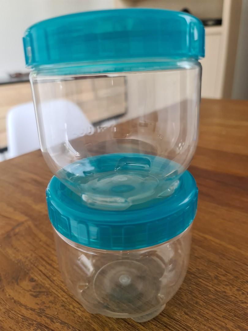 Interlock and stackable plastic container, Furniture & Home Living ...