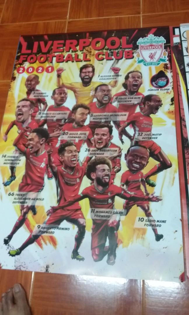 LIVERPOOL CARTOON DESIGN 2021 POSTER, Furniture & Home Living, Home ...